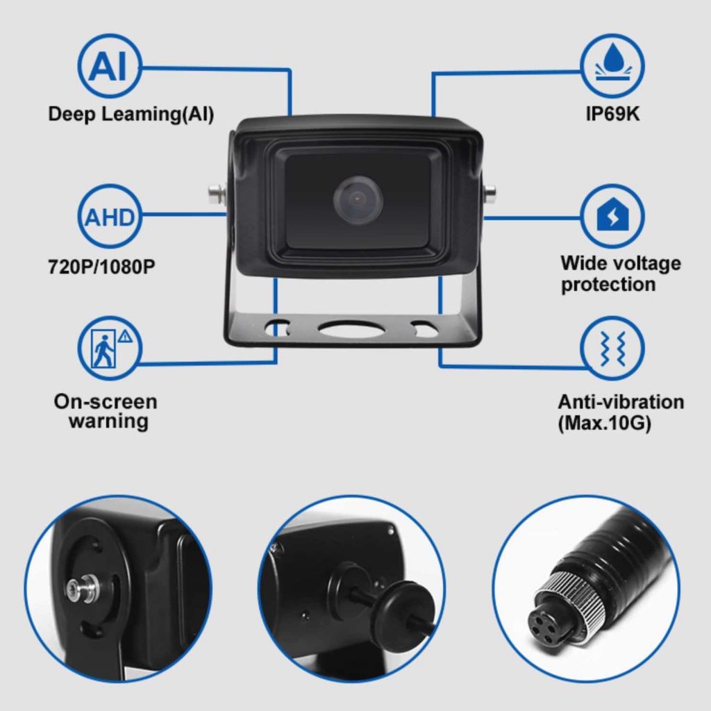 Reversing camera with person recognition